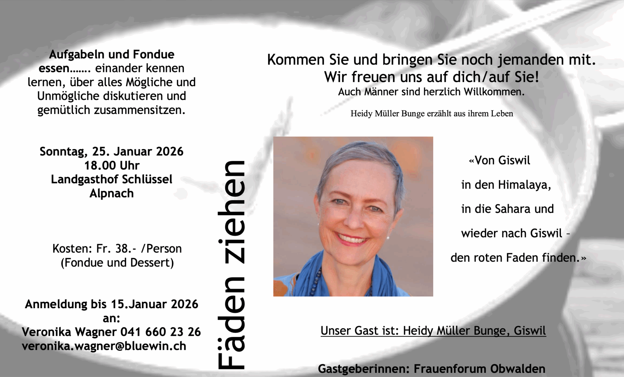 Frauenfondue "Fäden ziehen" - SP Kanton Obwalden